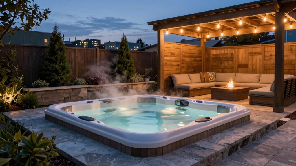 Hot Tub Landscape Design for Ultimate Entertainment - theyardmasters ...